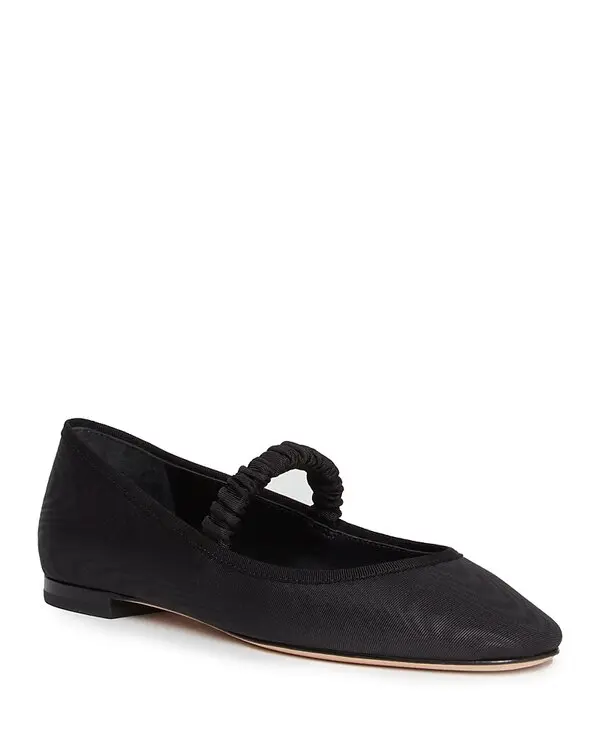 Paige Jolie Ruched Flats - Black