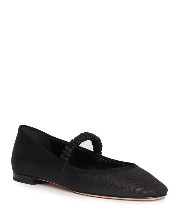 Paige Jolie Ruched Flats - Black