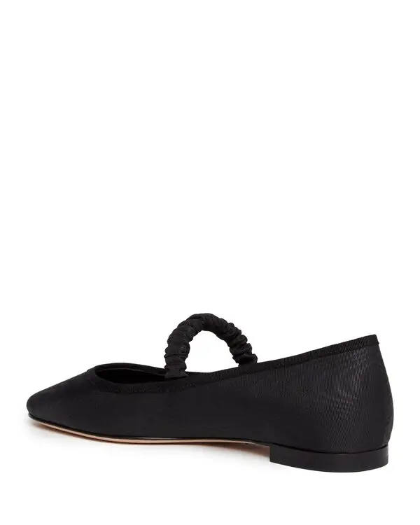 Paige Jolie Ruched Flats - Black