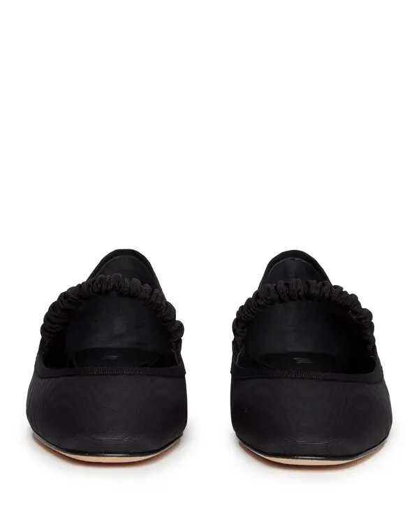 Paige Jolie Ruched Flats - Black