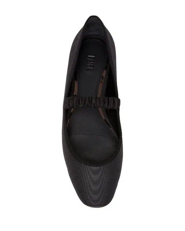 Paige Jolie Ruched Flats - Black