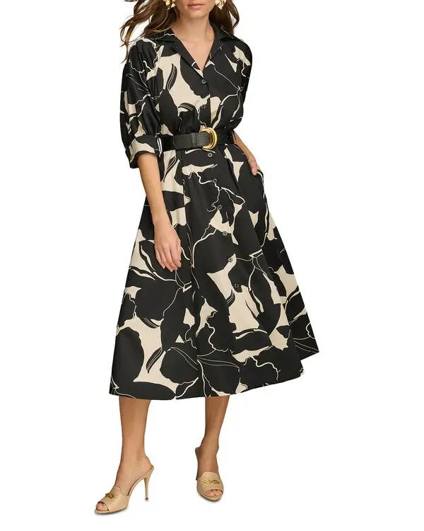 Donna Karan New York Belted Shirt Dress