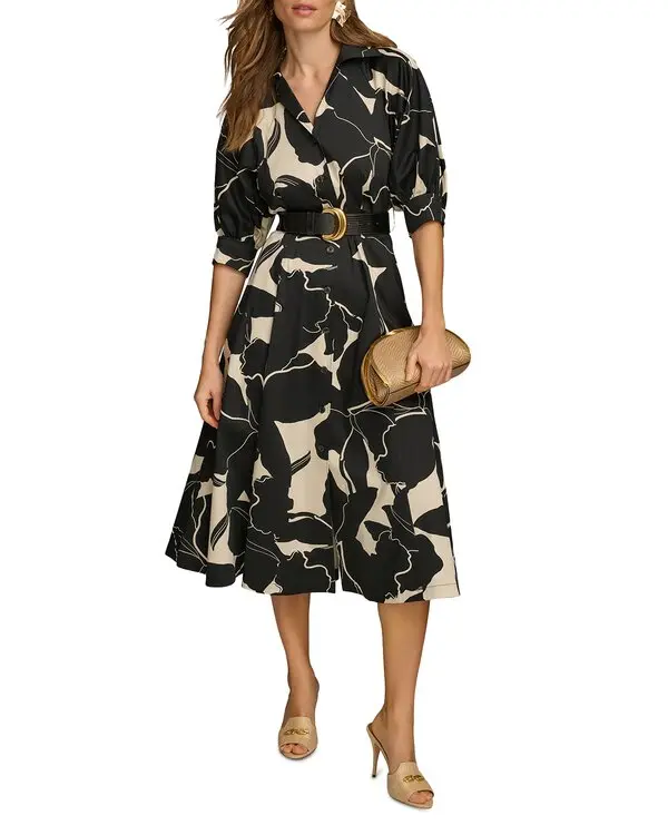 Donna Karan New York Belted Shirt Dress