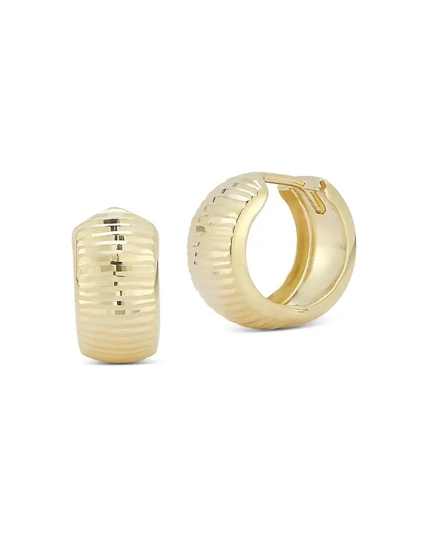 Bloomingdale'S 14k Yellow Huggie Hoop Earrings - Gold