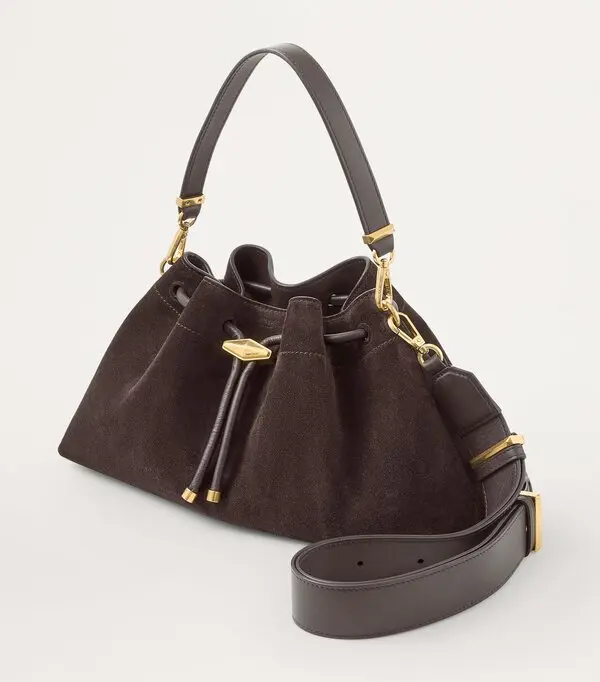 JIMMY CHOO Cinch Shoulder Bag - Brown