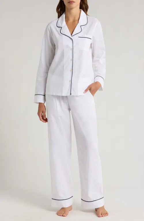 Nordstrom Classic Cotton Pajamas - White