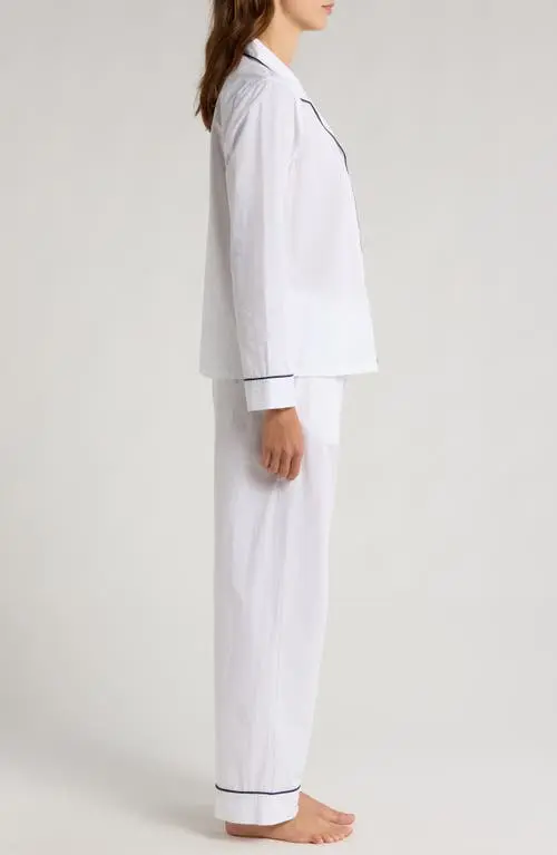 Nordstrom Classic Cotton Pajamas - White