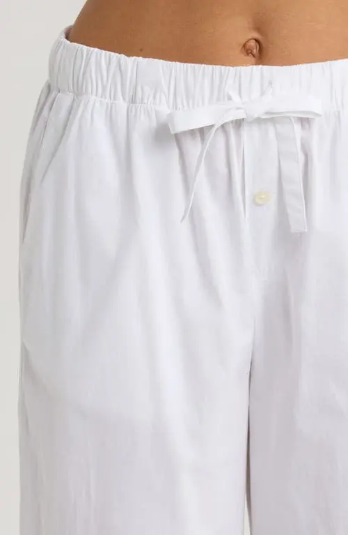 Nordstrom Classic Cotton Pajamas - White