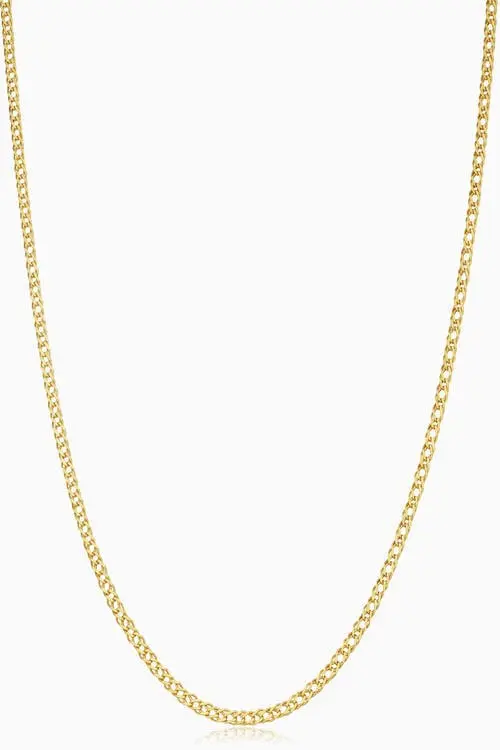 ORADINA 10k Gold Woven Chain Necklace - Yellow Gold
