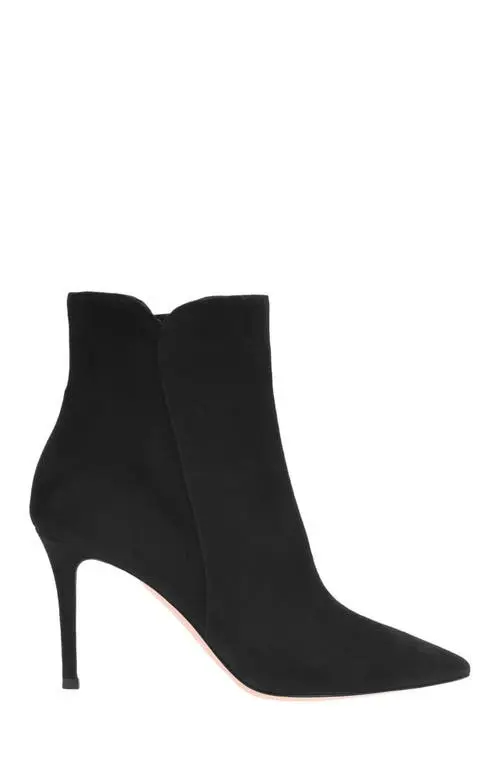 GIANVITO ROSSI Levy 85 Booties - Black Suede
