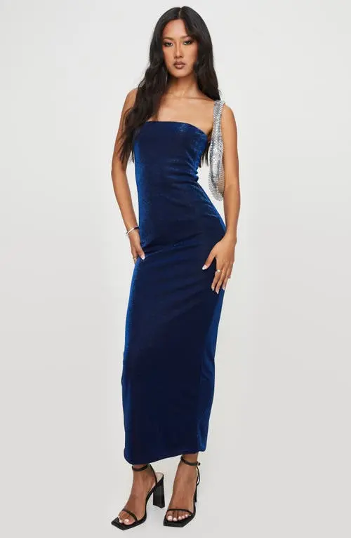open lace back dress Layney Sequin Mini Dress Navy main image 1