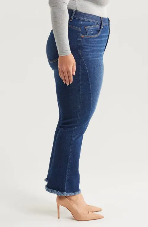 Wit & Wisdom Bennett 'ab'solution Skyrise Frayed Ankle Barely Bootcut Jeans - Blue