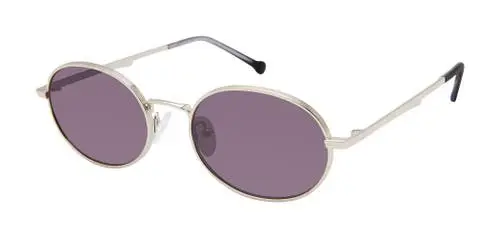 COLORS IN OPTICS Round Frame Sunglasses - Silver