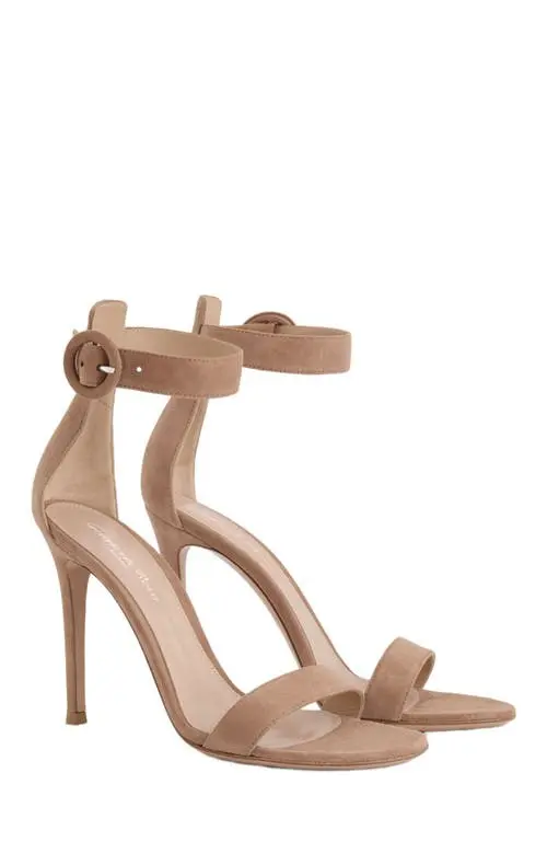 GIANVITO ROSSI Portofino 105 Sandals - Praline