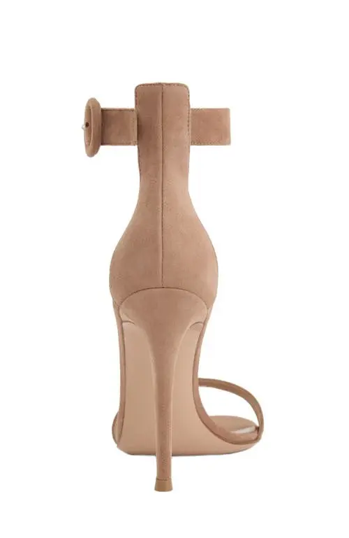 GIANVITO ROSSI Portofino 105 Sandals - Praline