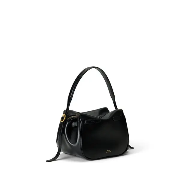 Ralph Lauren Polo Id Leather Mini Satchel - Black