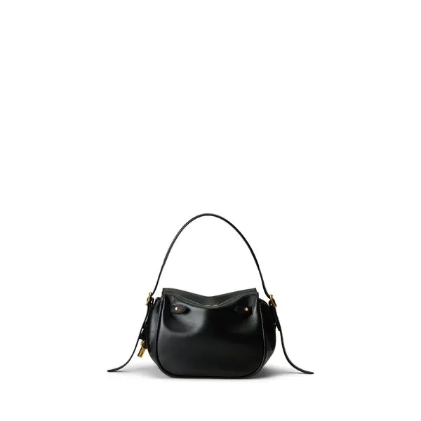 Ralph Lauren Polo Id Leather Mini Satchel - Black