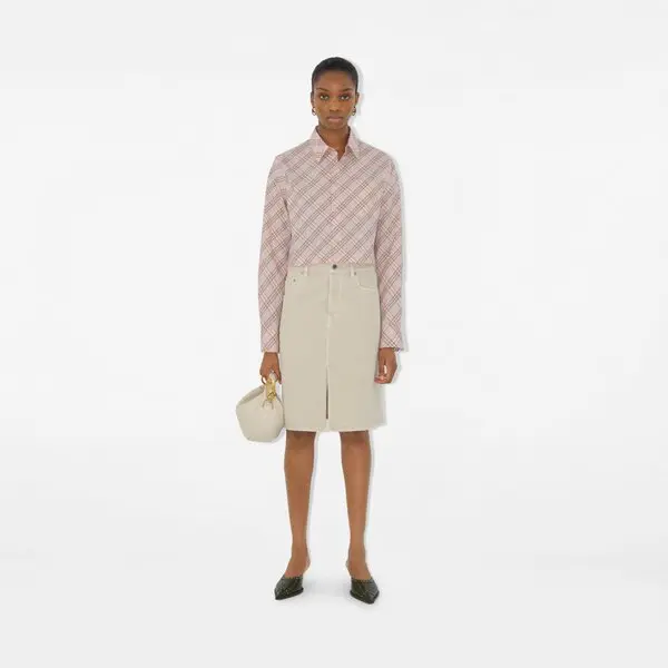 Burberry Cropped Check Shirt - Floss