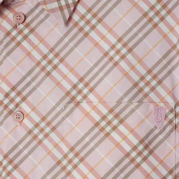 Burberry Cropped Check Shirt - Floss
