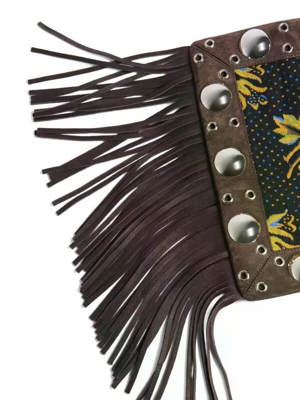 Valentino Garavani Nellcôte Jacquard Shoulder Bag - Brown