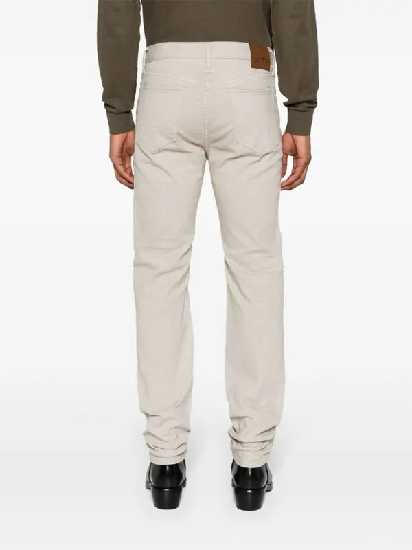 TOM FORD Mid-rise Slim-fit Jeans - Neutrals
