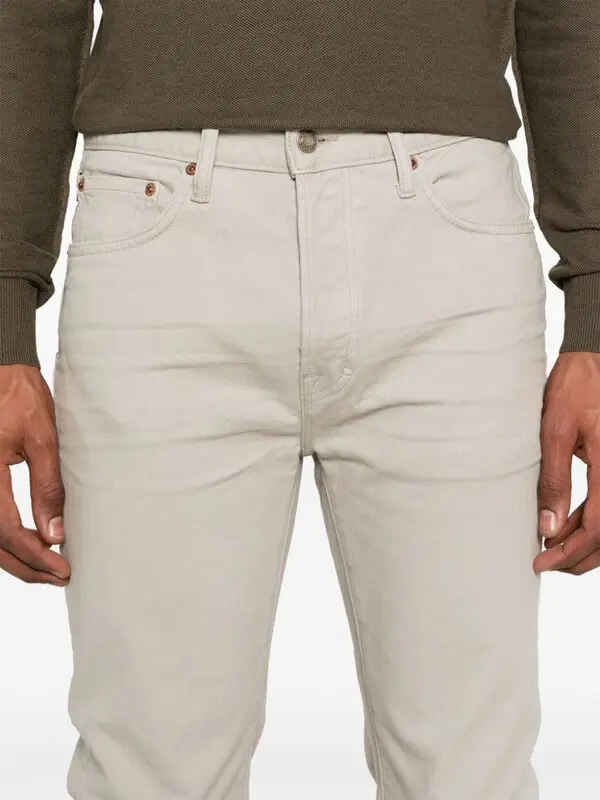 TOM FORD Mid-rise Slim-fit Jeans - Neutrals