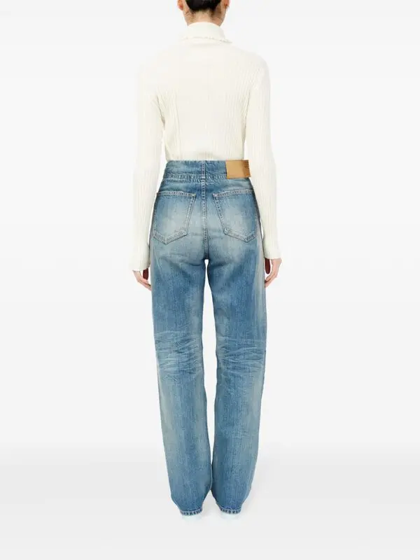 MAISON MARGIELA High Waist Barrel Leg Jeans