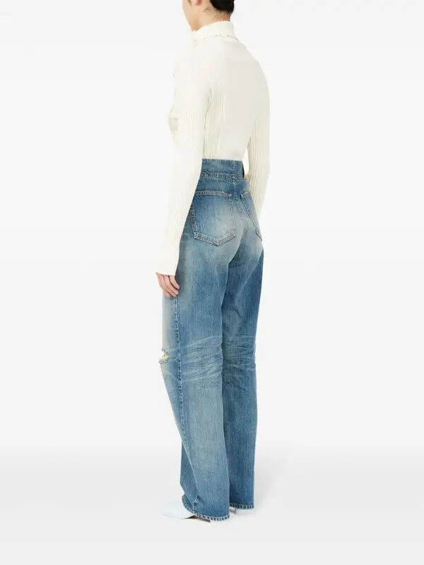 MAISON MARGIELA High Waist Barrel Leg Jeans
