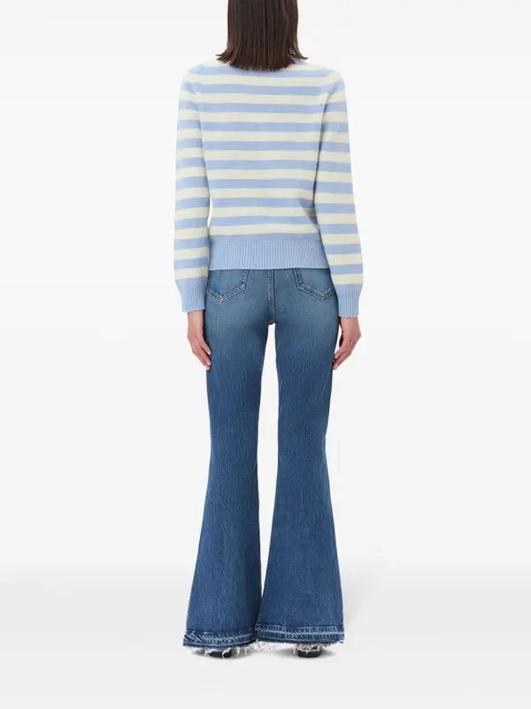 GANNI Mix Cats" Graphic Sweater - Blue