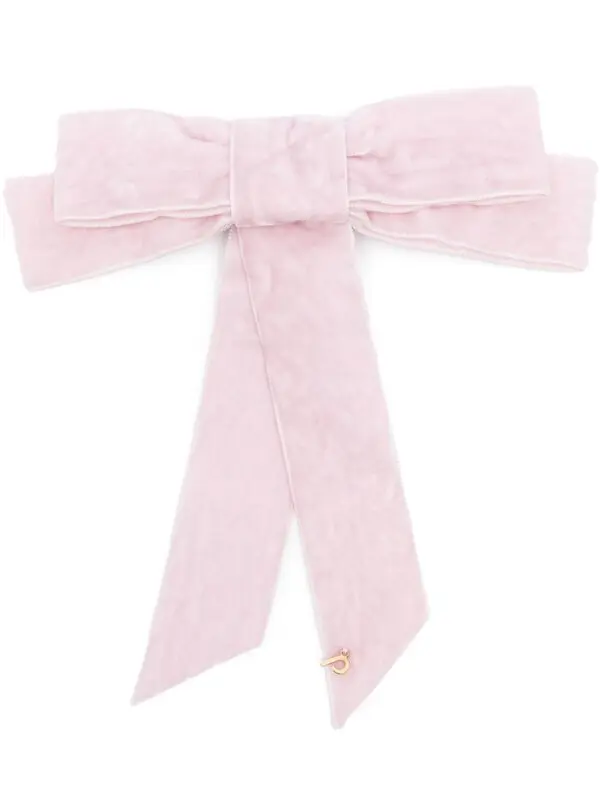 PARLOR Velvet Hair Clip - Pink