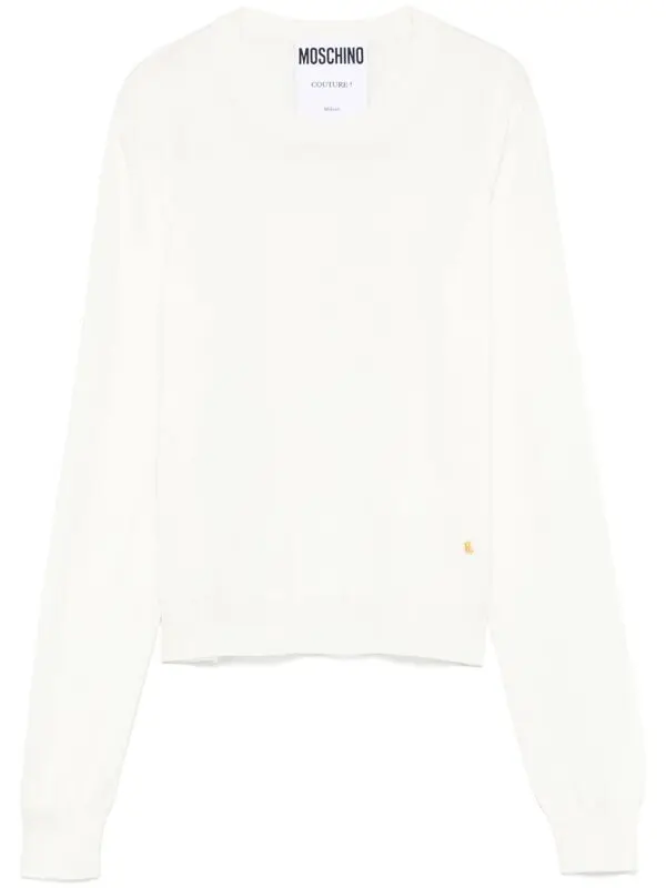 Moschino Fine-knit Sweater - White