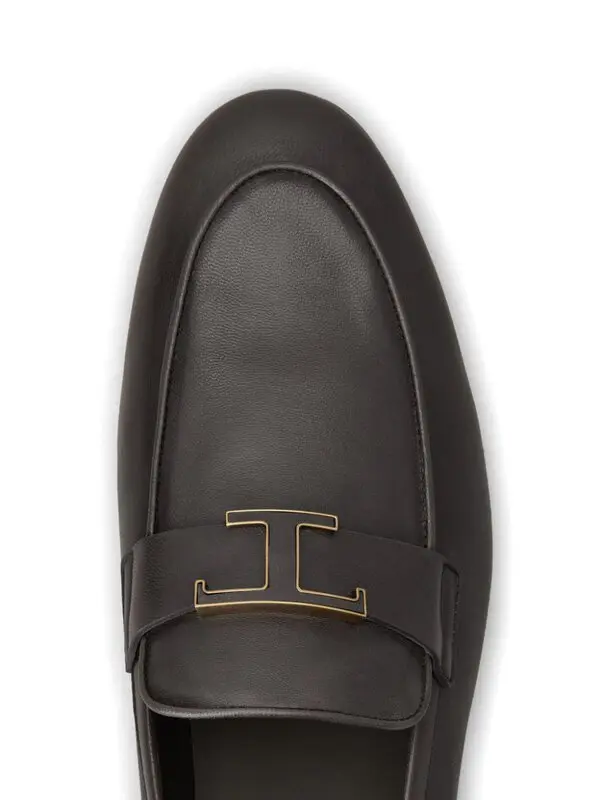 TOD'S T Timeless Leather Loafers