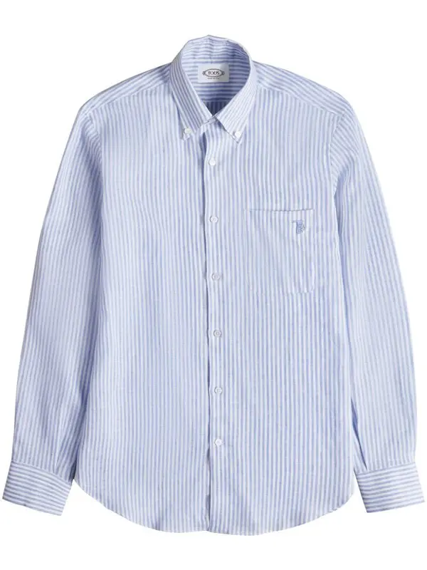 TOD'S Striped Linen Shirt