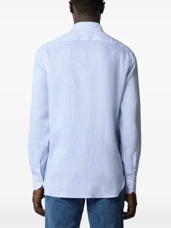 TOD'S Striped Linen Shirt