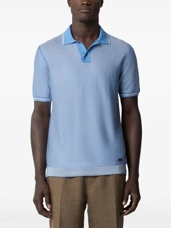 TOD'S Silk Polo Shirt