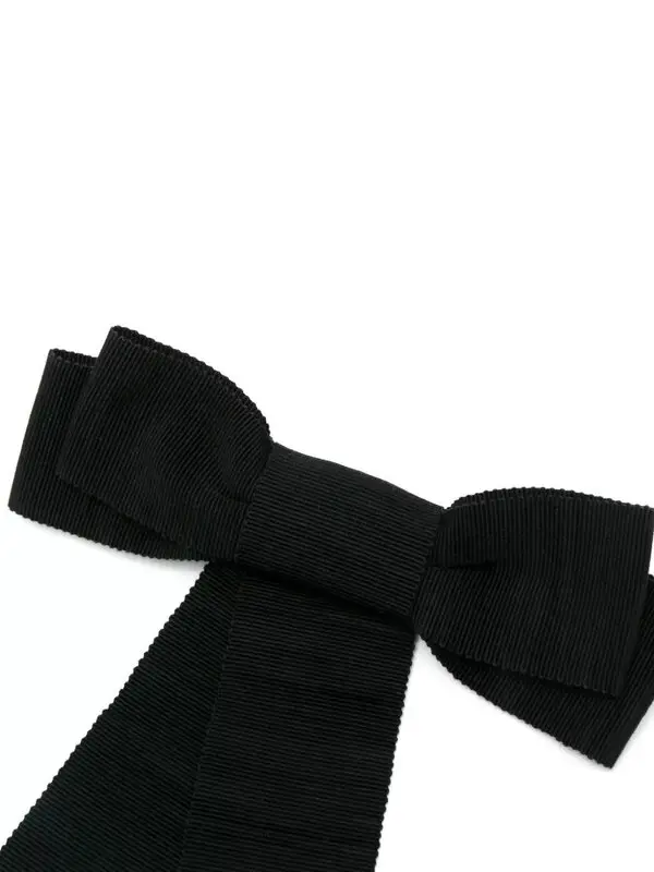 PARLOR Bow-detail Hair Clip - Black