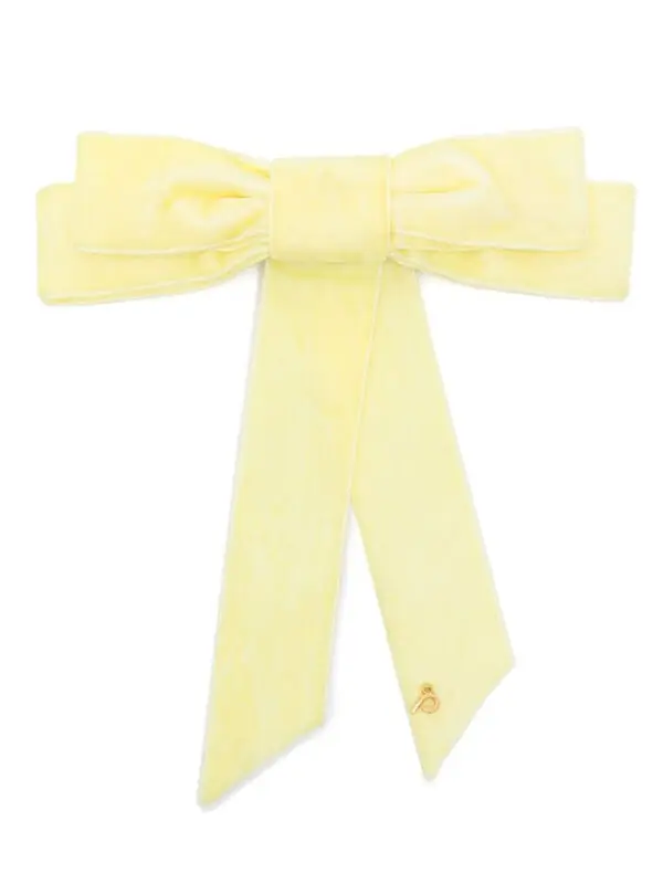 PARLOR Velvet Hair Clip - Yellow