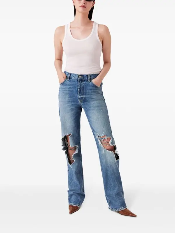 Stella McCartney Chain-detail Bootcut Jeans