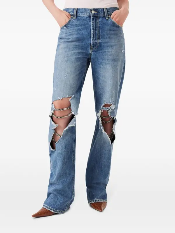 Stella McCartney Chain-detail Bootcut Jeans
