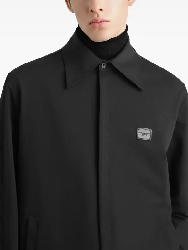 Dolce & Gabbana Logo-plaque Shirt Jacket