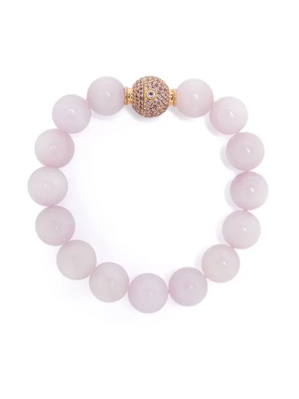 OCTAVIA ELIZABETH 18k Yellow Gold Kunzite Amethyst Bracelet - Pink
