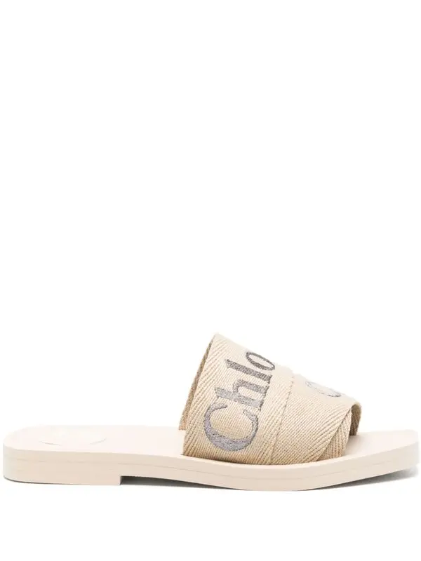 Chloé Woody Slides - Neutrals