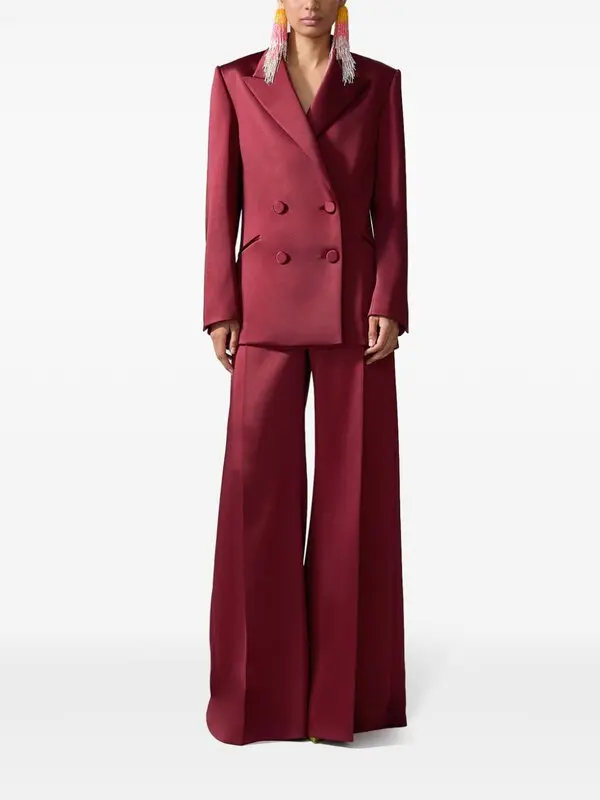 Carolina Herrera Double-breasted Satin Blazer