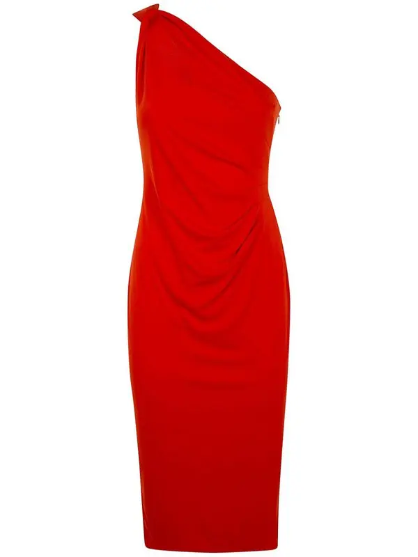Ralph Lauren One-shoulder Midi Dress
