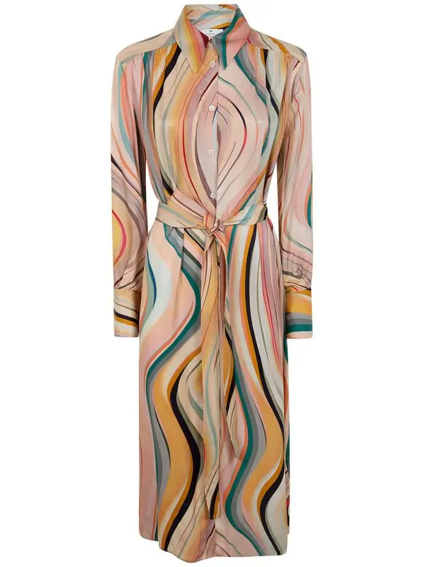 Paul Smith Patterned Midi Shirt Dress