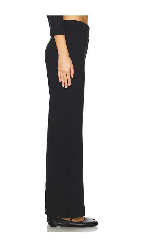 LESET Pointelle Boxer Pant - Black