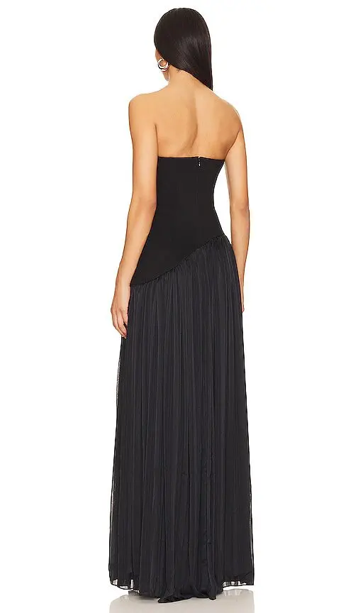 LOVERS AND FRIENDS Alice Strapless Gown - Black