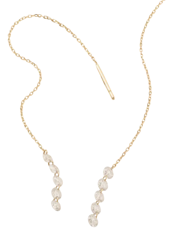 PERSEE Rivière 18-karat Diamond Dangle Earrings