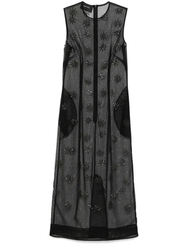 Simone Rocha Crystal Embellished Midi Dress