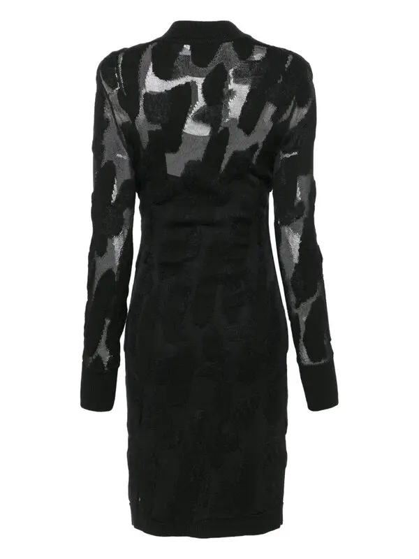 FERRAGAMO 3d-knit Midi Dress